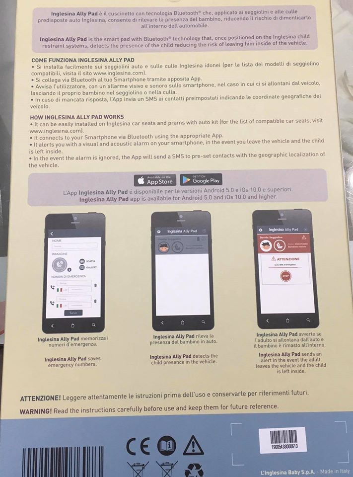 ALLY PAD Seggiolini Auto: Dispositivo anti-abbandono | News